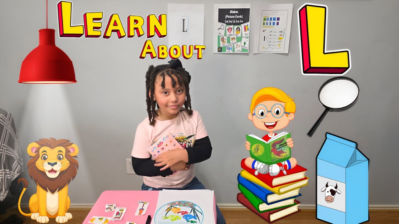 🎈 Let’s Learn La Letra L! 🦁📚 Fun Words & Games for Kids! 🌟