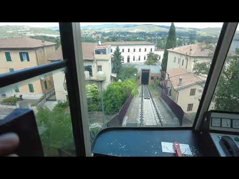 The funicular of Orvieto is a funicular cableway. - Orvieto Italy - ECTV