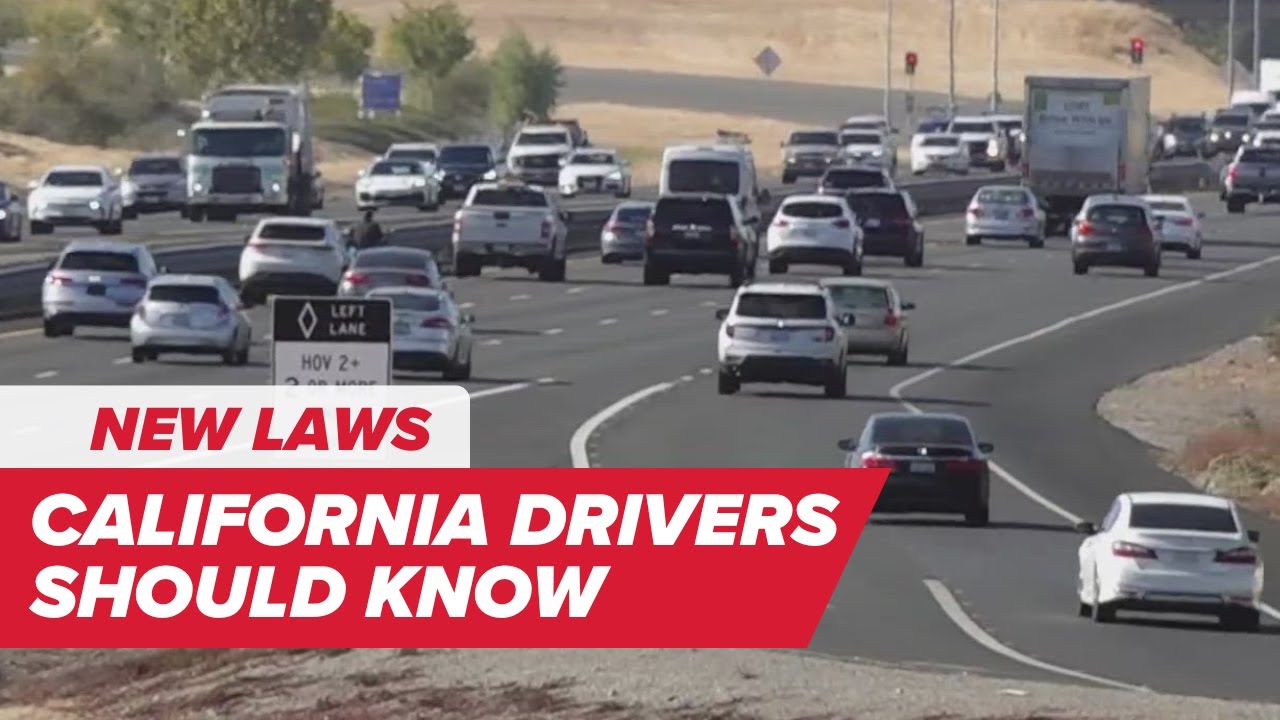 New California traffic laws drivers should know for January 1