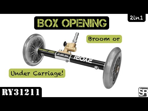 Ryobi 11 in. Pressure Washer Water Broom & Under Carriage - RY31211 Box Opening, Test, & Thoughts