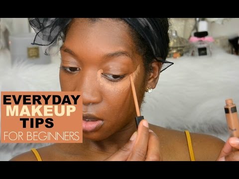 Beginners Make-up Tips | HOW TO: Apply concealer and foundation | EASY Everyday Makeup for Darkskin