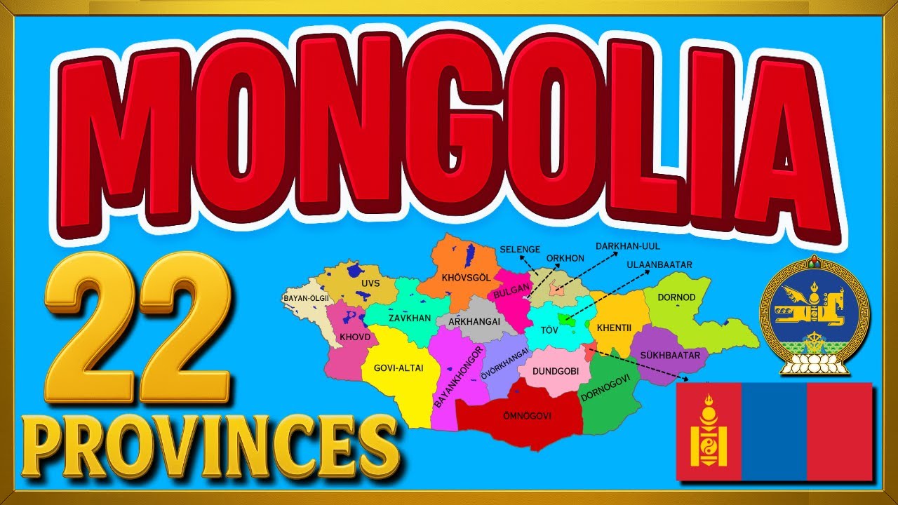 Mongolia Map Explained 🇲🇳 | 22 Provinces of Mongolia #mongolia