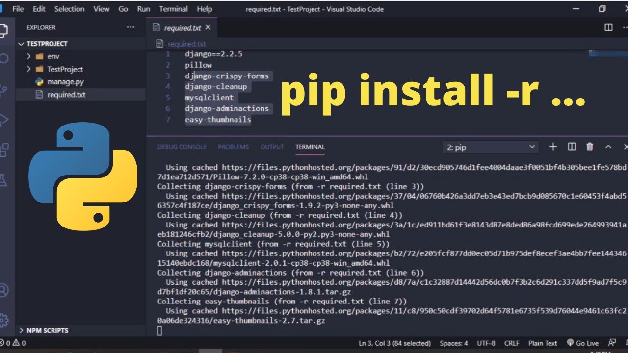 How to install multiple packages with a single command | Python Hacks