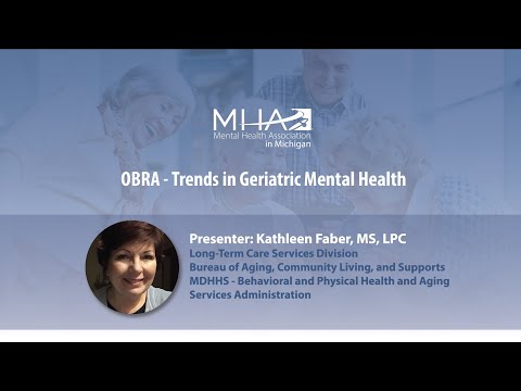 OBRA - Trends in Geriatric Mental Health