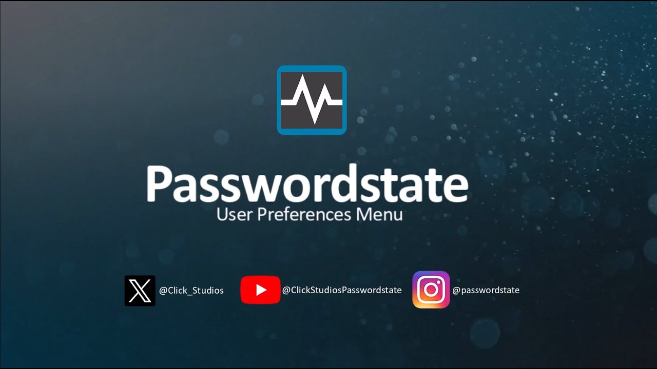 Set User Preference Screen #passwordstateshort