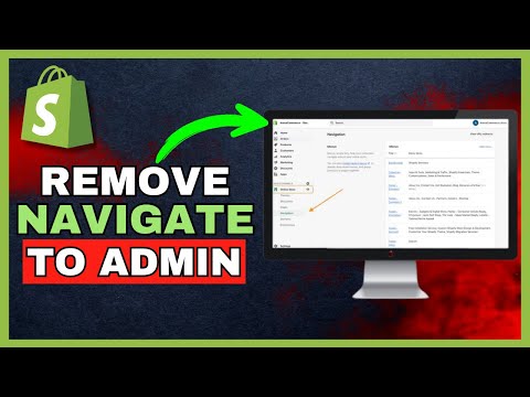 How To Remove Navigate To Admin Shopify | (Quick Tutorial 2025)