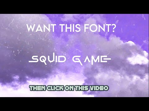 How to get the squid game font?