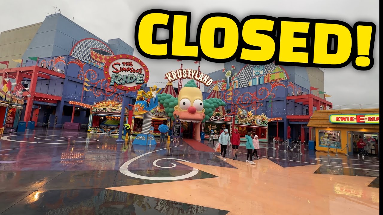 Simpsons Ride CLOSED & Springfield Closing Soon? Big Changes at Universal Studios Hollywood!