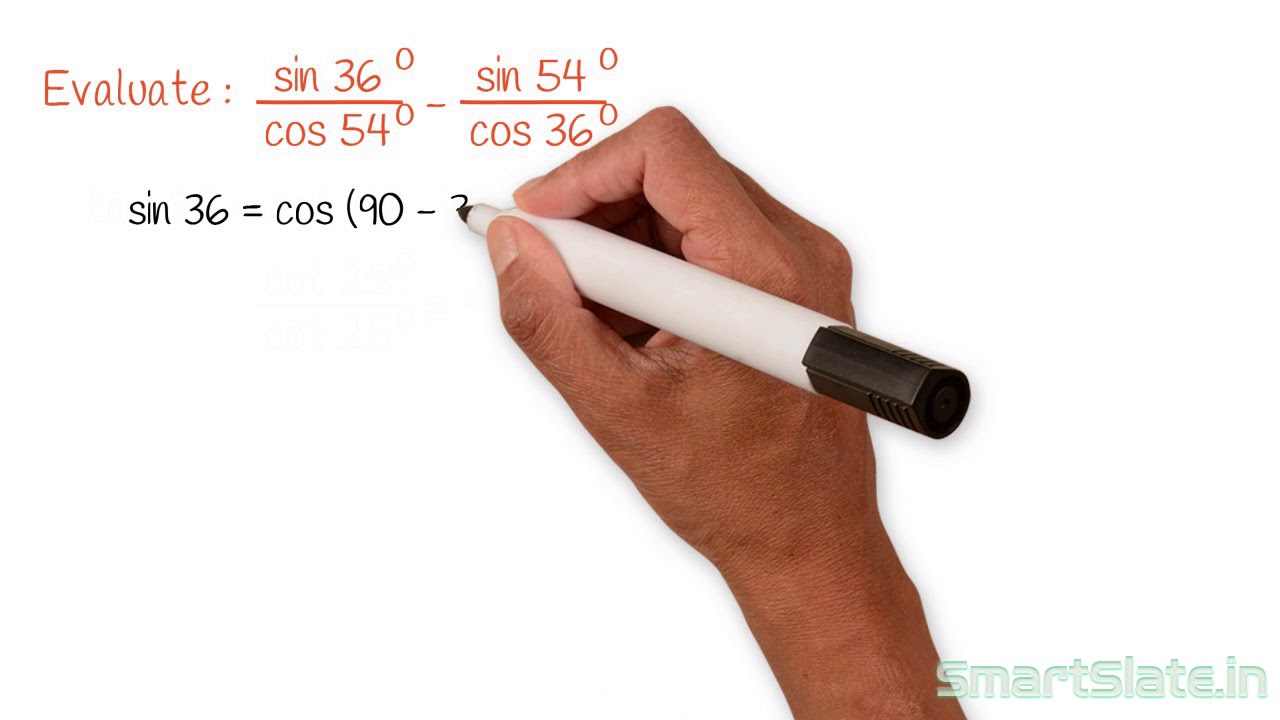 Solving Problems IV -  Trigonometric ratios of complementary angles