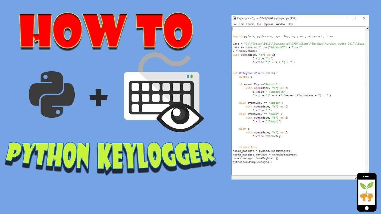 How to create a simple keylogger using python with logger