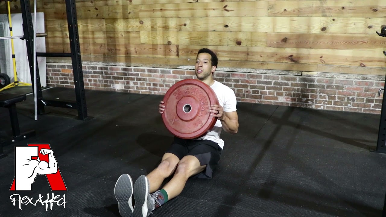 Plate L Sit Overhead Press