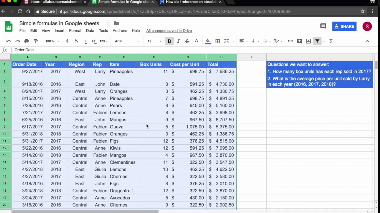 How to insert Hyperlinks in Google Sheets