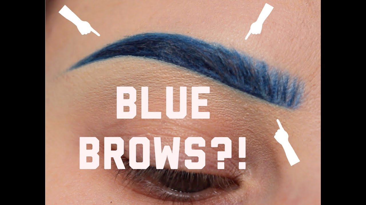 COLORED BROW TUTORIAL ft KVD INK LINERS | beccaboo
