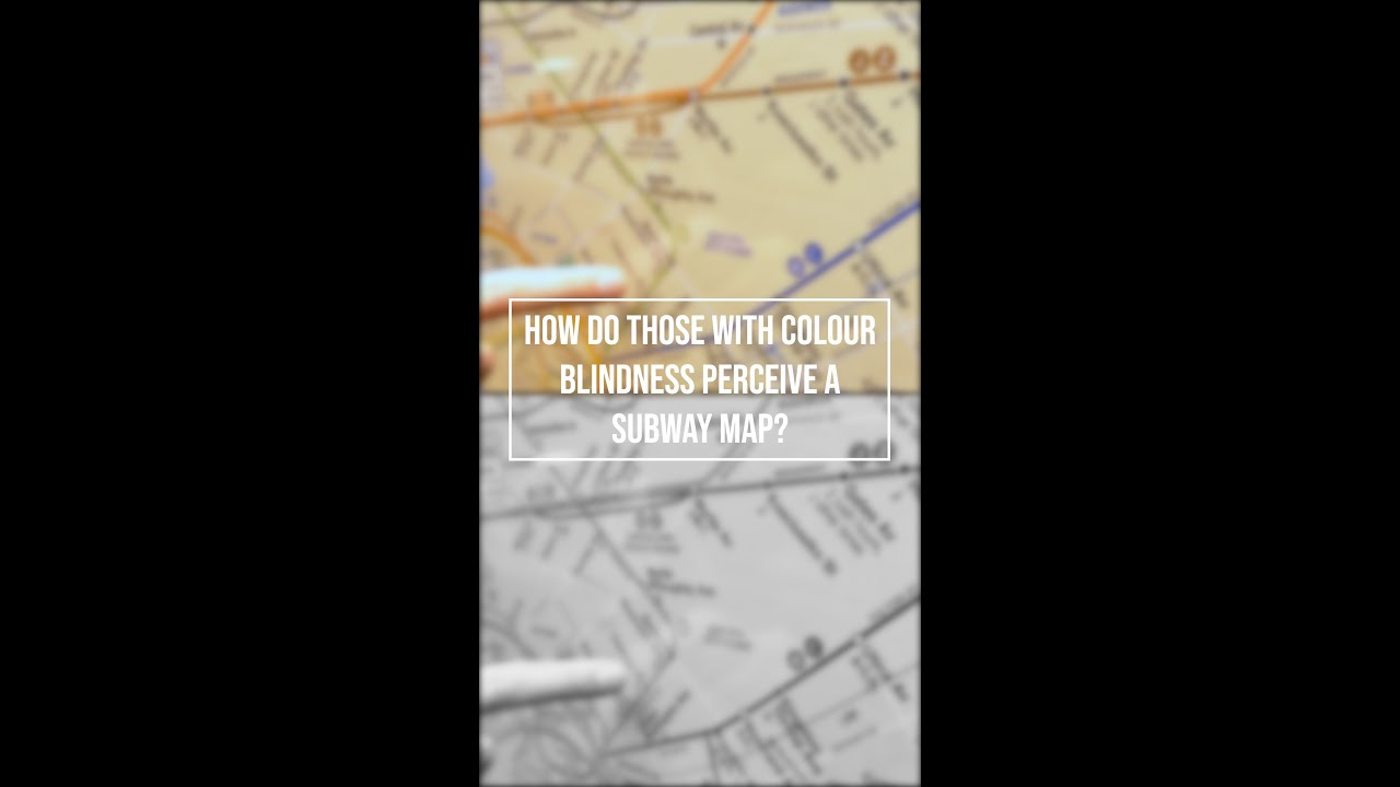 How do those with colour blindness perceive a subway map? #Shorts