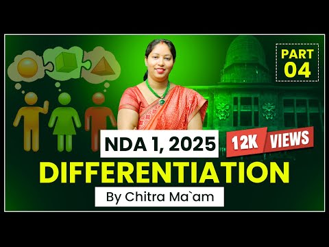 Differentiation For NDA -- NDA 2 2023 -- Class 4 - NDA Maths Classes By Chitra Mam Video Lecture ...