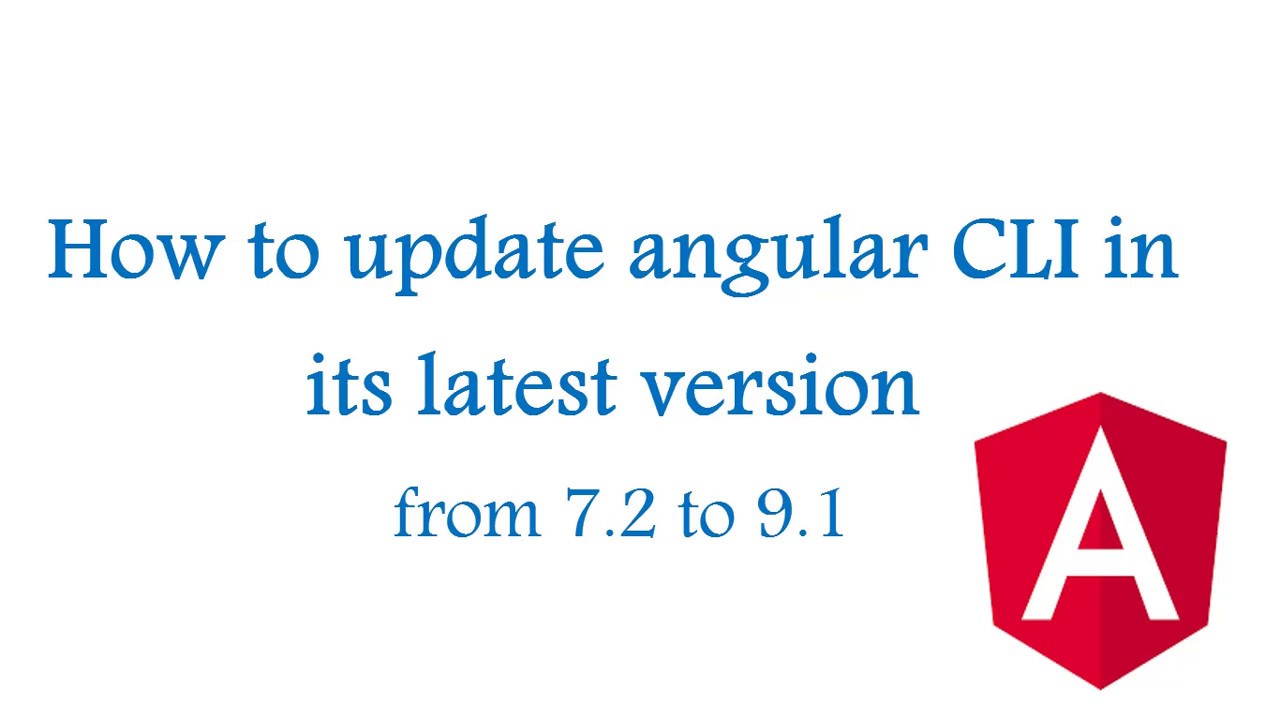 how to update angular cli global version