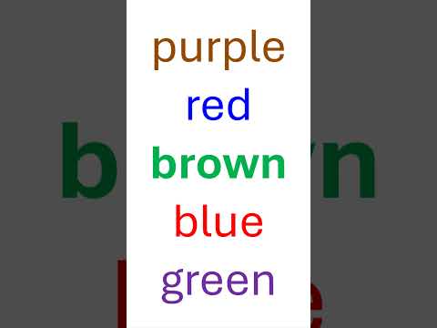 Try reading the FONT COLOR (not the word itself) out loud as fast as you can! #science #psychology