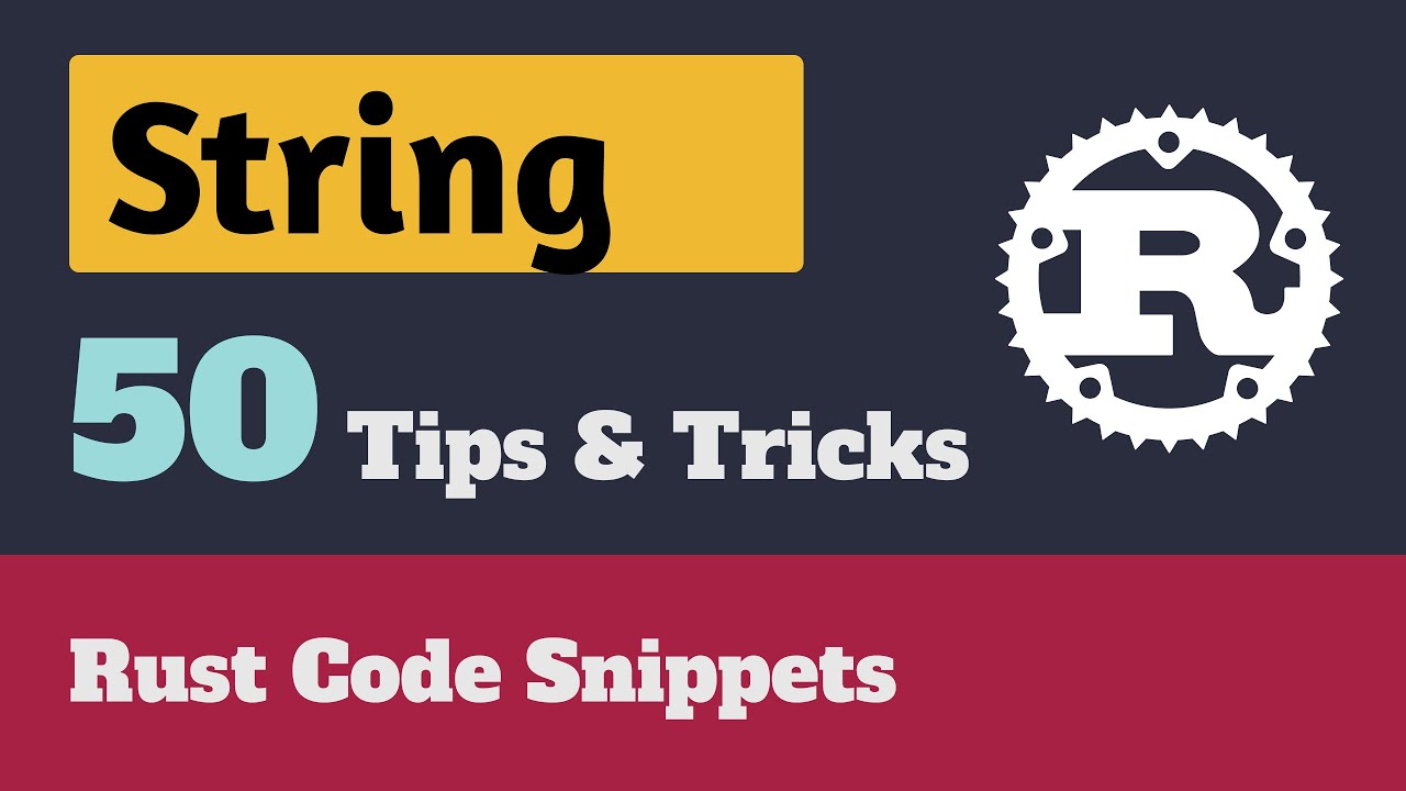 String in Rust Programming