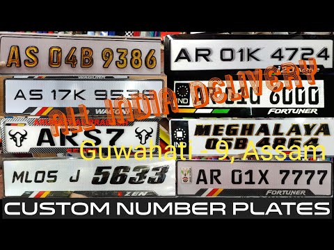 India's Best Custom Number Plates | Krishna Sticker | Guwahati - 9, Assam |