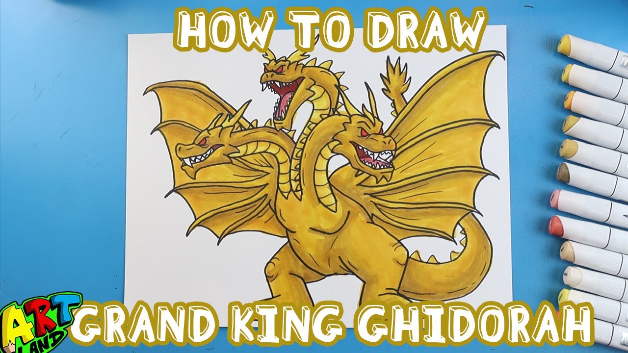 How to Draw GRAND KING GHIDORAH