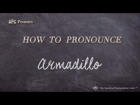 How to Pronounce Armadillo (Real Life Examples!)
