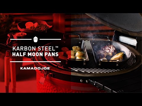 Kamado Joe Karbon Steel Half Moon Pans | Charlies