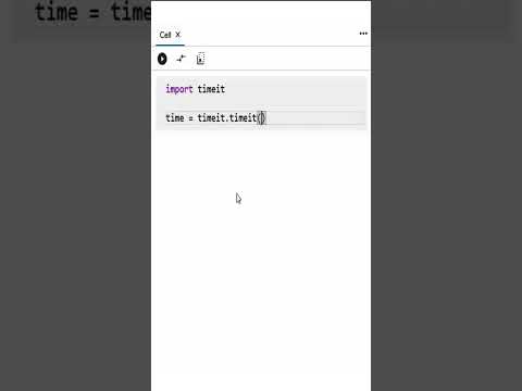 timeit - Track Code Execution time | Python Time Module #python #coding #code #programming #tech #ai