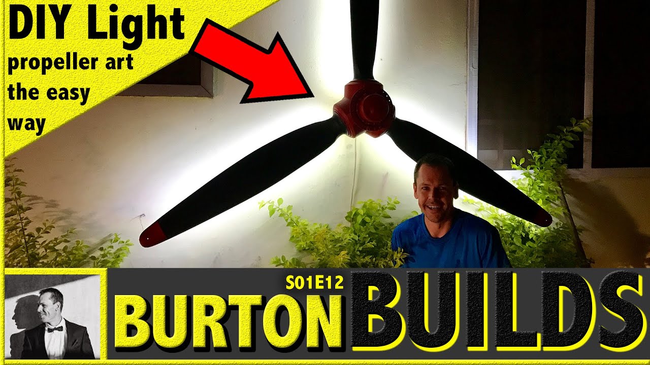 Install Lights on an Aircraft Prop - BURTON BUILDS (Contract Pilot Life)