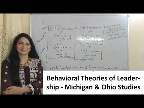 Behavioral Theories of Leadership - Michigan & Ohio Studies
