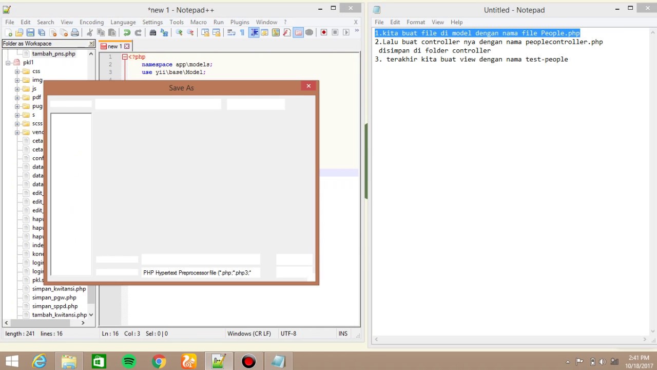 TUTORIAL MVC (Models, View, Controller) YII2