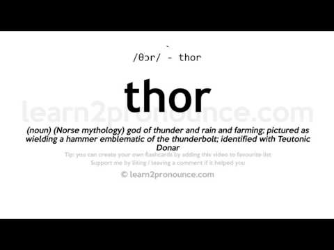 Thor pronunciation and definition