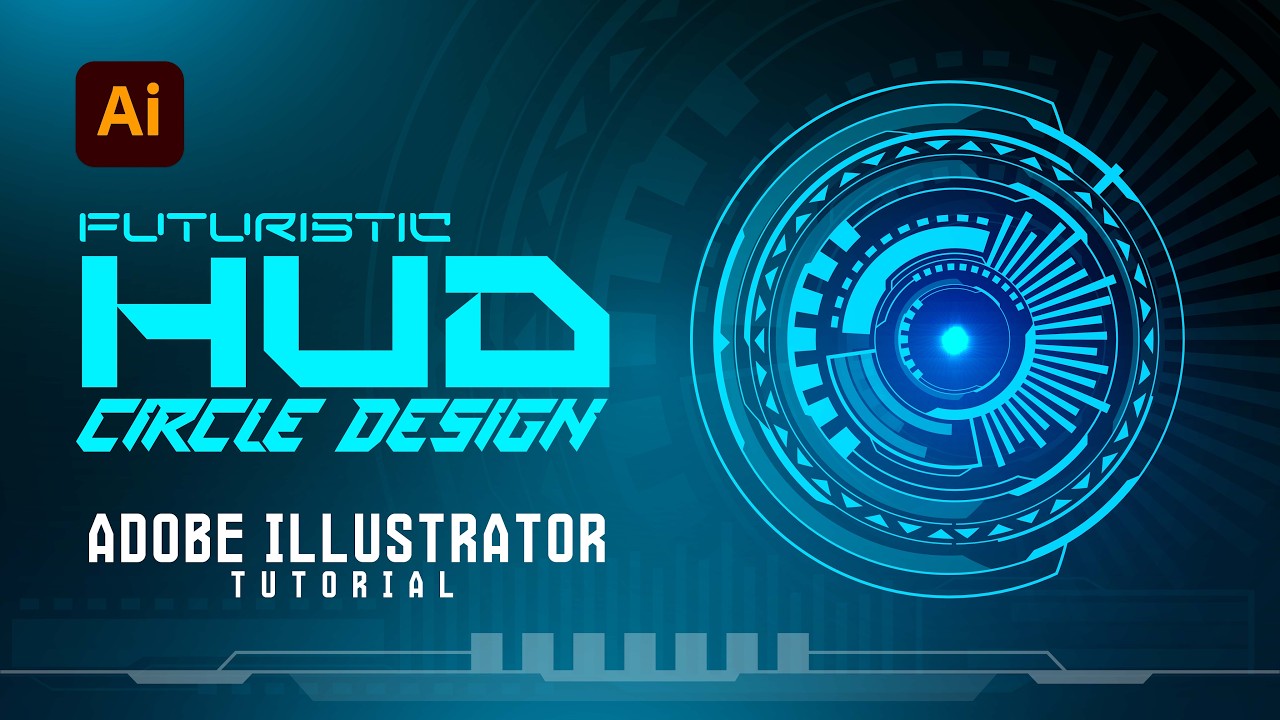 What If Your HUD Element Designs Could Look THIS FUTURISTIC? | Illustrator Tutorial