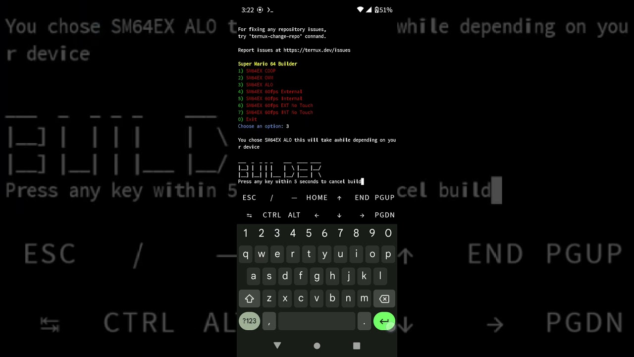 SM64 Builder for Android