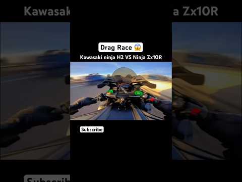 Ninja H2 vs Ninja Zx10R drag race | Kawasaki ninja H2 Top Speed | Sunday Ride gone wrong | #kawasaki