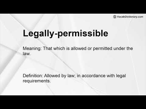 Legally-permissible Meaning