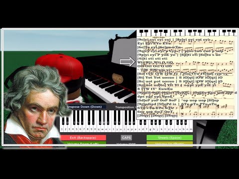How to Play | Moonlight Sonata (Beethoven) | ROBLOX Piano Sheet