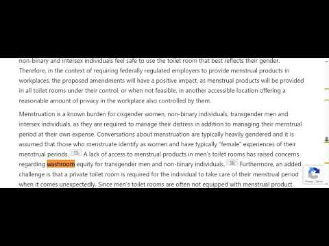 A lack of access to menstrual products in men’s toilet rooms