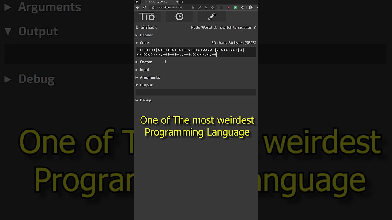 The Brainfuck Programming Language