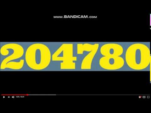 Numbers Counting from 150 thousand to 300 thousand with Ratio in 7 Minutes