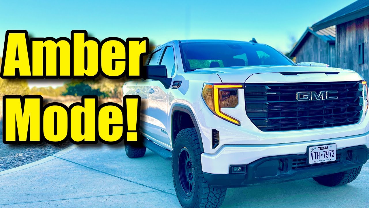 Amber Running Lights GMC Sierra - Game Changer!