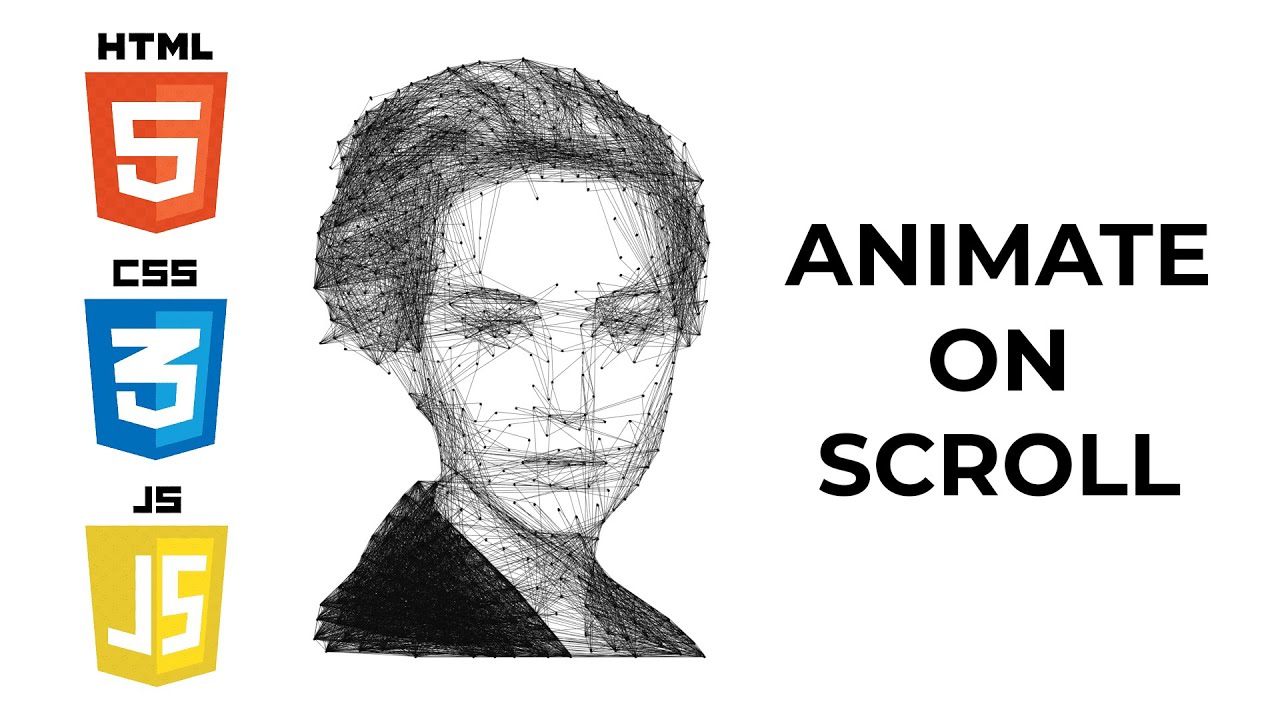 Animation on scroll using HTML CSS JS & WebGL