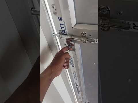 how to aluminium door lock