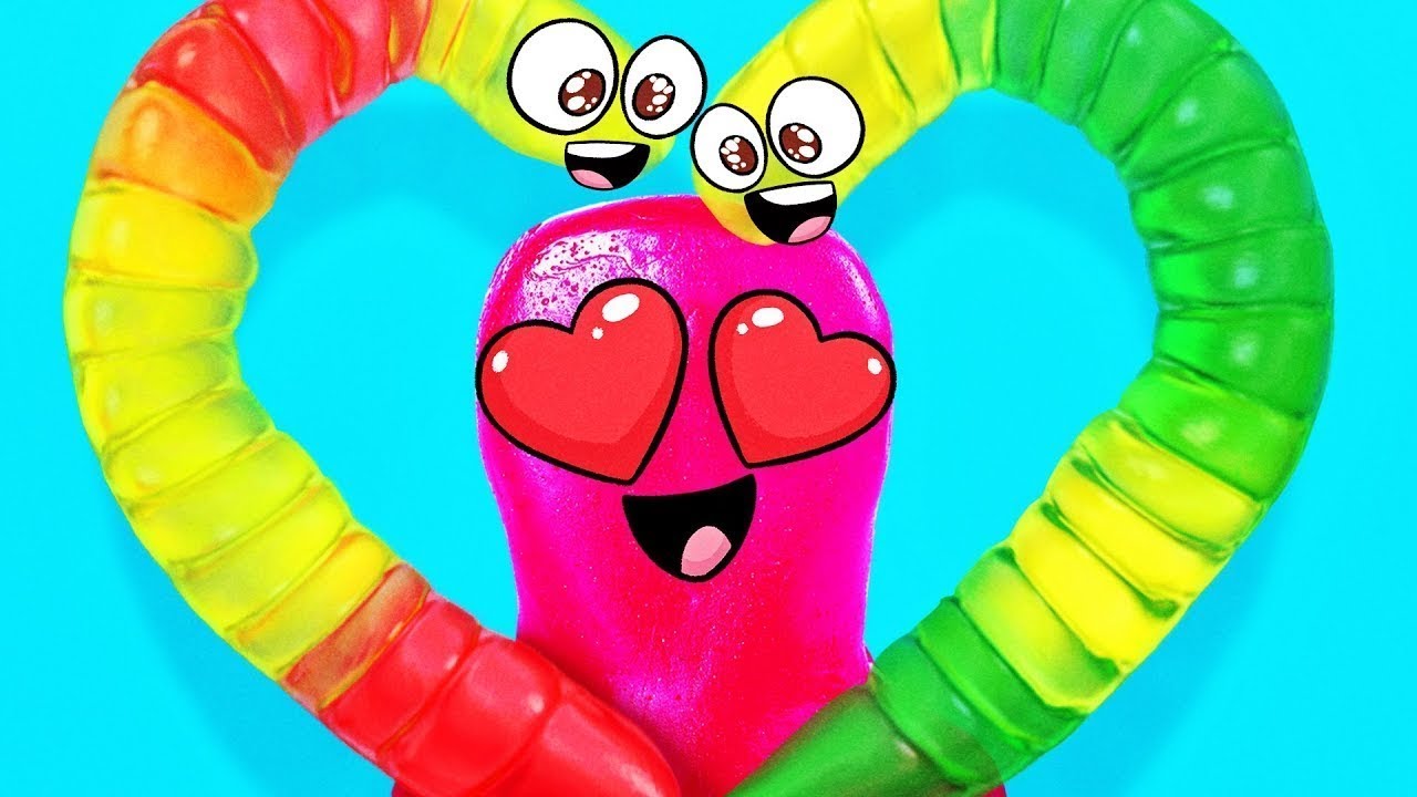 LINDOS GUSANOS de GOMITAS para Super Slime Sam