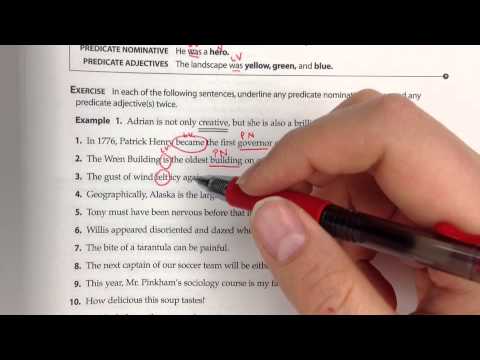 Predicate nominatives and predicate adjectives