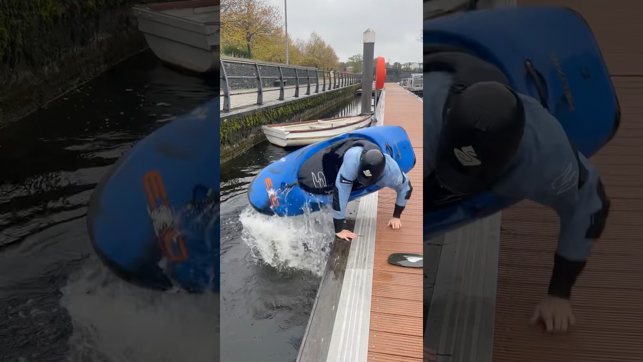 How to cross a pontoon in a kayak