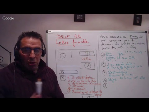 DELF B1-B2 – La lettre formelle – French Language Online