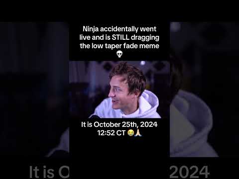 Low Taper Fade Meme In The Great October 2024 😭🙏🏻 It's still MASSIVE @Ninja #lowtaperfade #ninja