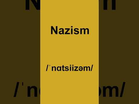 How to pronounce "Nazism" in American English #spokenenglish #americanenglish #howtopronounce #words