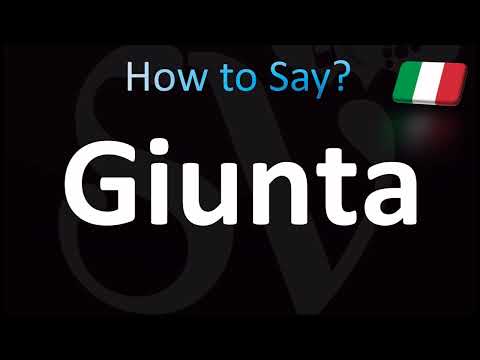 How to Pronounce ''Giunta'' Correctly! (Italian)