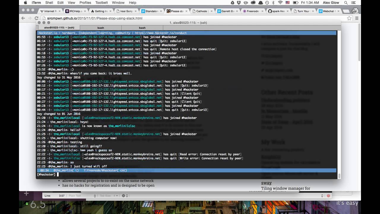 Workshop: IRC for Makers
